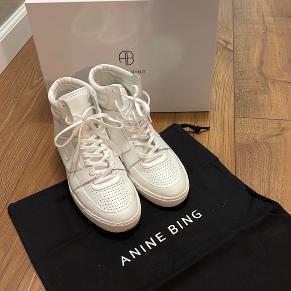 Anine Bing | Shoes | Anine Bing High Top Tennis Shoes | Poshmark